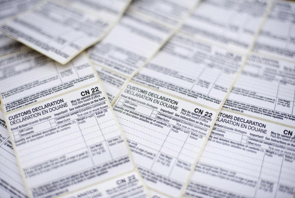 Customs declaration stickers-4135 | Stockarch Free Stock Photo Archive