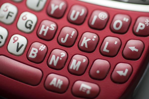 Qwerty keypad on a smartphone-7164 | Stockarch Free Stock Photo Archive