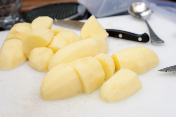 Peeled and diced potatoes-7936 | Stockarch Free Stock Photo Archive