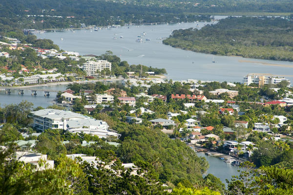 Town on the banks of the Noosa River-8405 | Stockarch Free Stock Photo ...