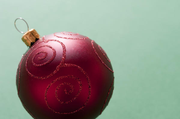 Red Christmas bauble with a decorative pattern-9393 | Stockarch Free ...